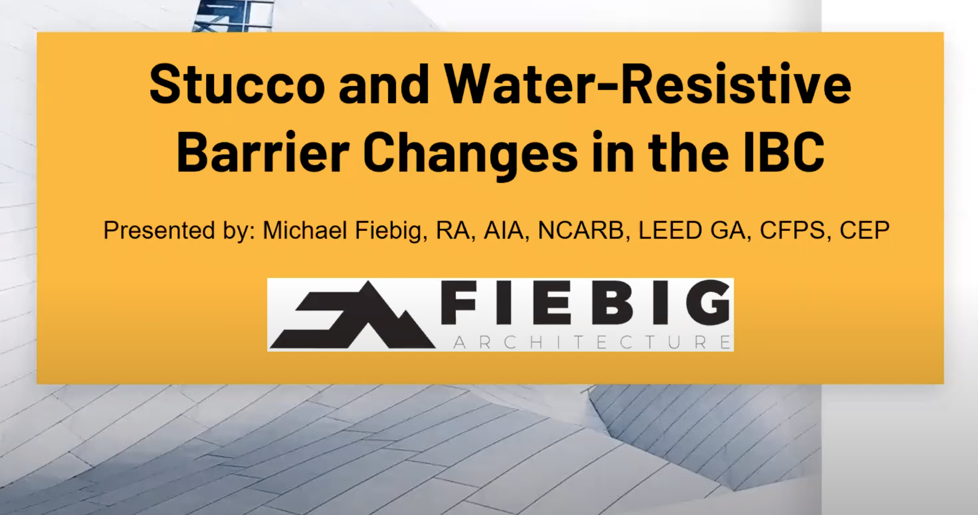 New Code Changes for Stucco on Wood-Based Sheathing - Fiebig Architecture